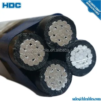 Lv Aerial Bundled Conductor Abc Cable 0.6/1kv Aac Conductor Xlpe ...