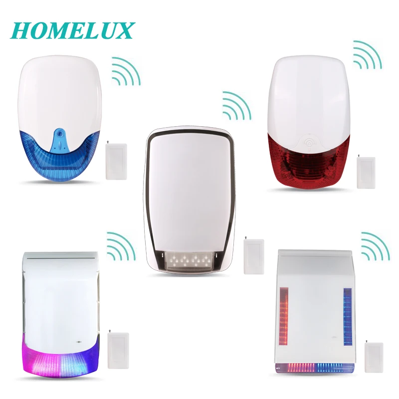 Easy Operated Wireless Alarm System Strobe Siren For Electronic ...