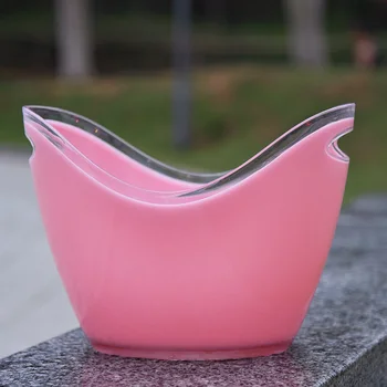 Oval Shape Clear Plastic Ice Buckets Wholesale For Beer - Buy Ice ...
