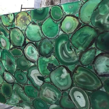 Green Translucent Resin Panel Onyx Semi-precious Translucent Stone ...
