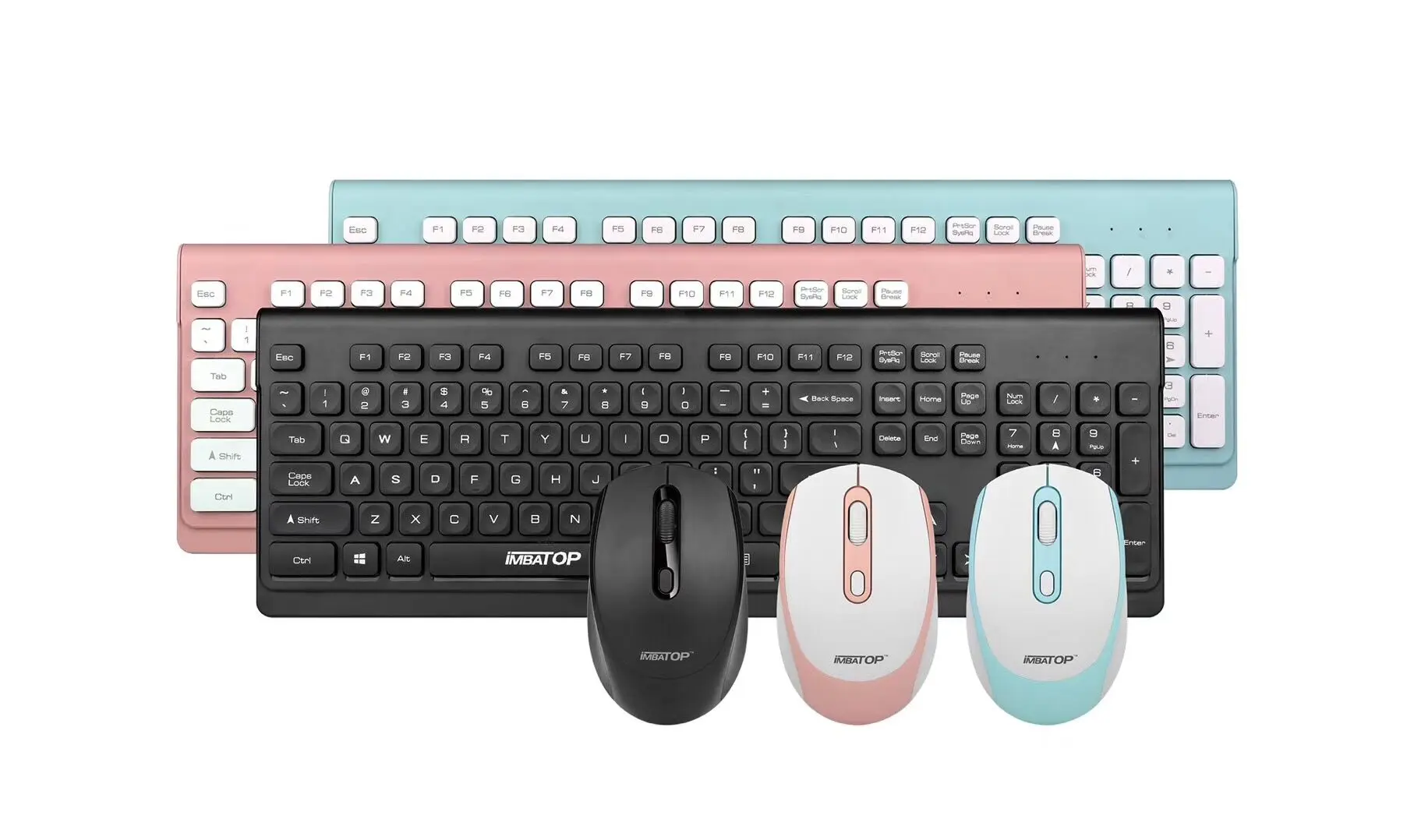 Multi-color 2.4g Wireless 2 In 1 Keyboard And Mouse Combo With 4d/ 6d ...