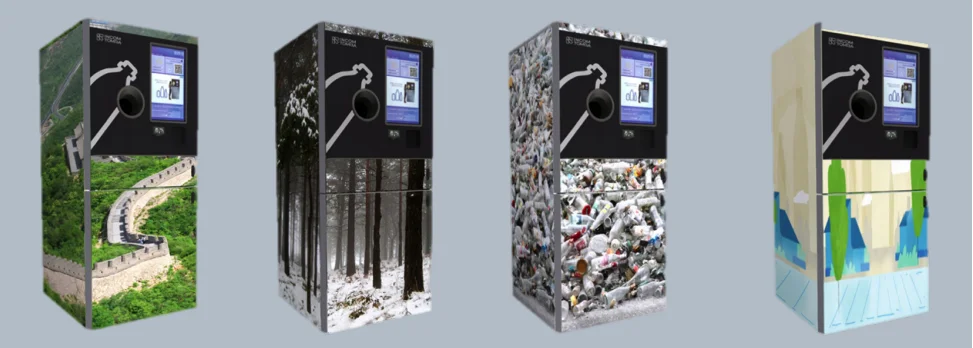 2018 New Reverse Vending Machine For Plastic Water Bottle And Aluminum ...