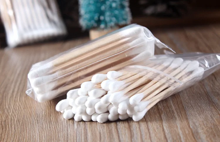 Q-tips Double End Cotton Buds - 50 Sticks/bag for Makeup & Ear Cleaning