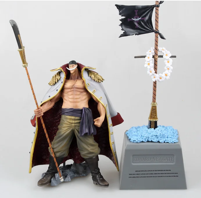 Pvc White Moustache Figure One Piece White Beard Doll - Buy White ...