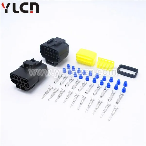 Econoseal 174661-2 444141-1用の10ピンメス自動車用防水電気コネクタ| Alibaba.com