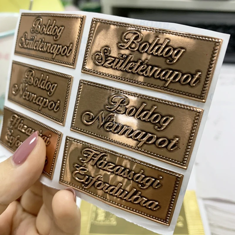 Embossable Aluminum Labels - Custom Stickers for Wine