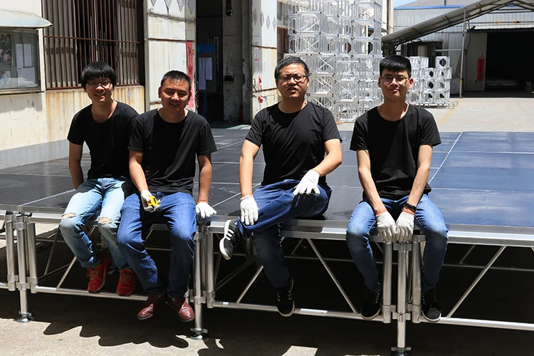 Adjustable Portable Modular Platform Moving Stage