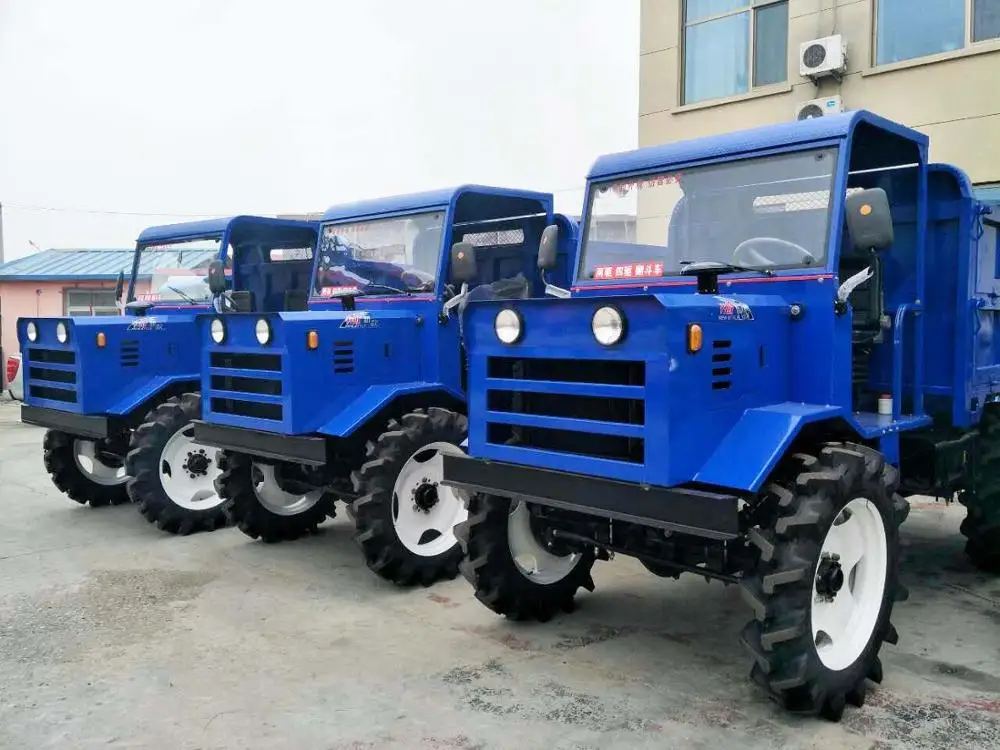 4WD Farm Tractor for Efficient Rice Transport in Paddy Fields