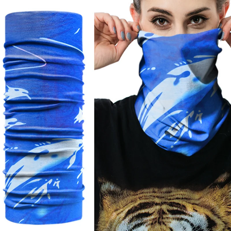 Custom Multifunction Half Face Mask Cycling Seamless Bike Bandana Mask ...