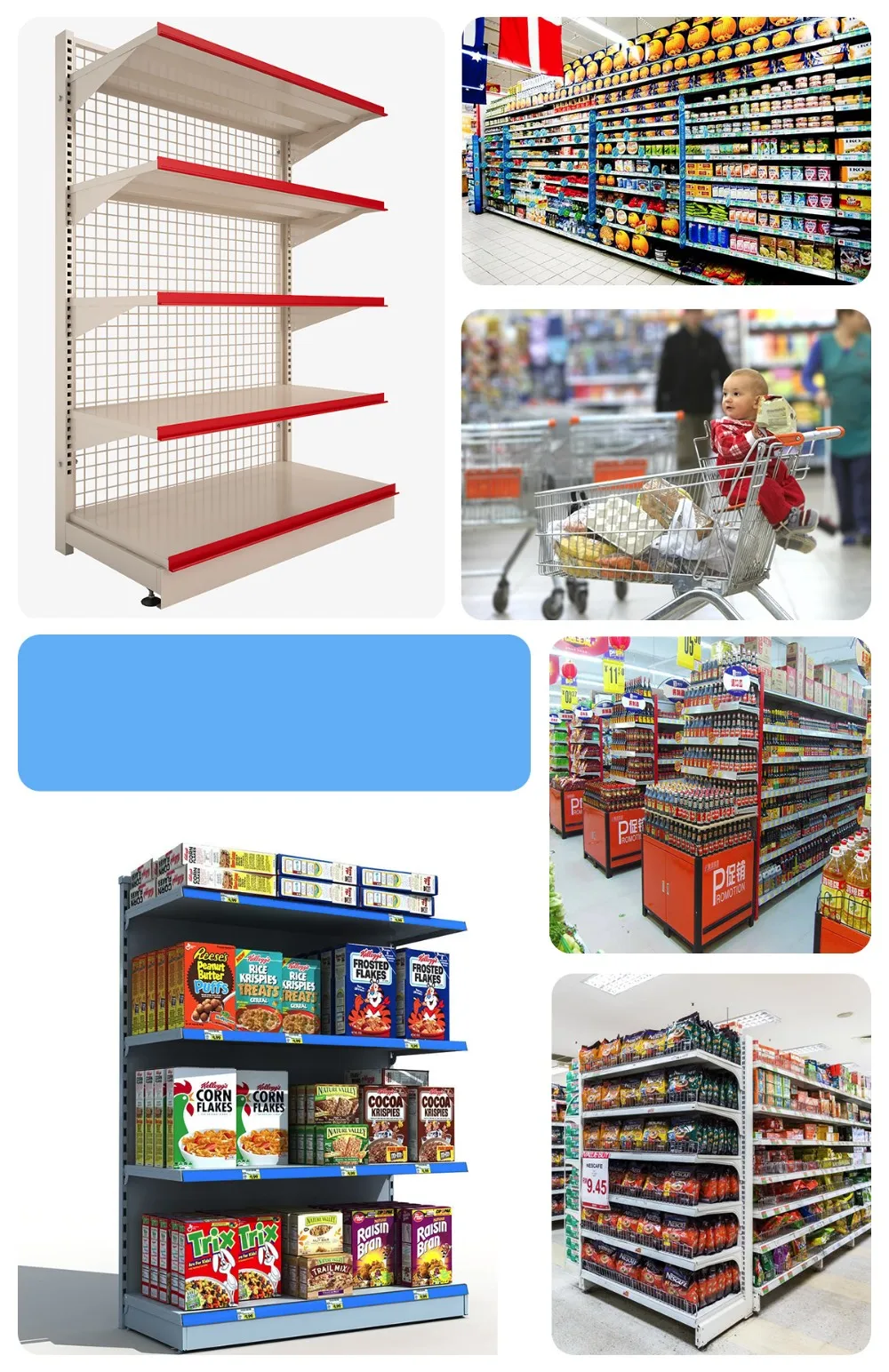 Supermarket & Store Display Equipment - Wire Shelving