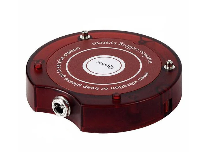 Round Mini Restaurant Table Buzzer Beeper for Efficient Service