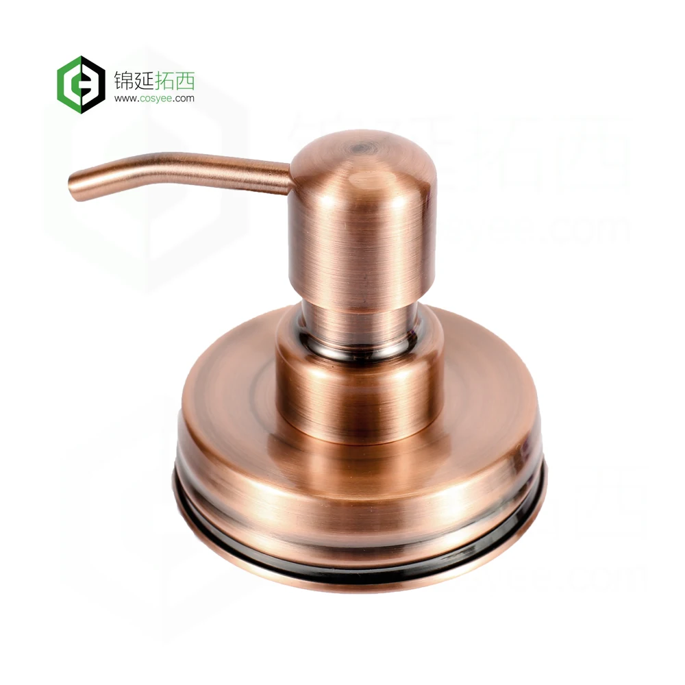 Antique Copper Finish Stainless Steel Liquid Soap Dispenser