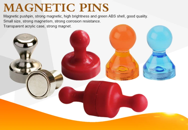 Round Magnetic Push Pins,Metal Push Pins - Buy Metal Push Pins,Round ...