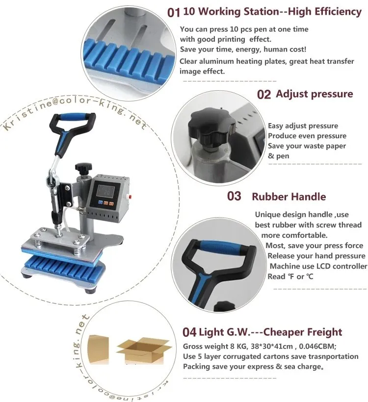 Pen Logo Sublimation Machine Mini Design Pen Heat Transfer Pen Press ...