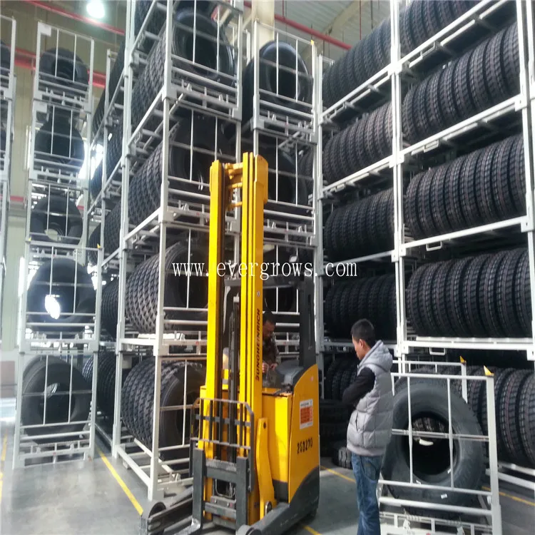Rack De Exibição De Pneu Galvanizado Para Armazém - Buy Tire Rack,Rack ...