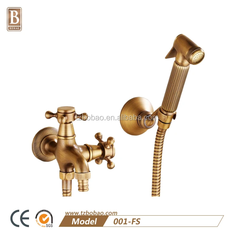 Middle East Top Selling Antique Brass Bidet Toilet Sprayer Set Water ...