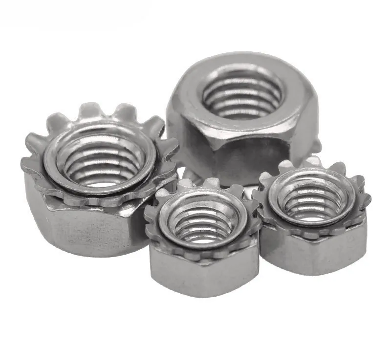 M3 M4 M5 M6 M8 M10 Stainless Steel 304 Hex K Keps Lock Nuts - Buy K Nut ...