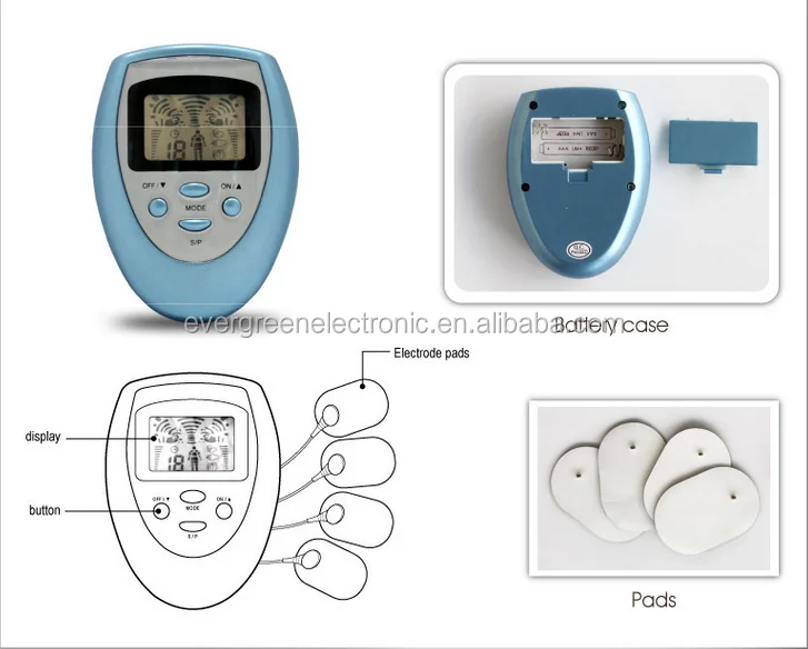 High Quality Tens Unit Muscle Stimulator Electric Pulse Therapy Massage ...