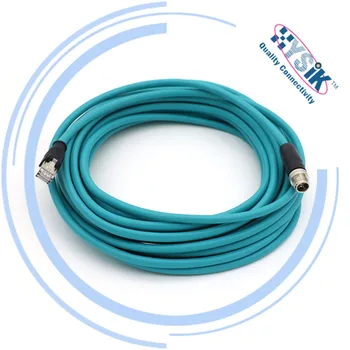 Ccb-m12x8ms-xcac Cognex Ethernet Cable M12 X-coded Male 8pin To A-coded ...