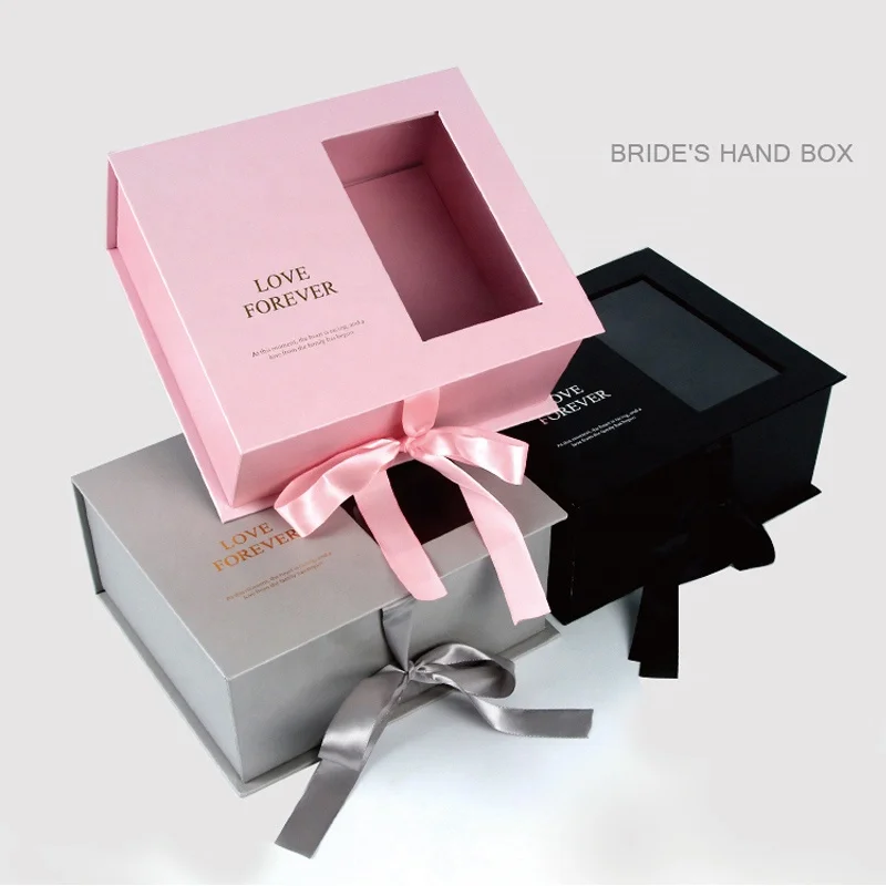 New Design Custom Printing Square Pink Hard Cardboard Box Luxury Gift ...