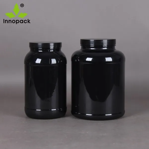 Food Grade Black Protein Powder Tubs - Innopack Quality