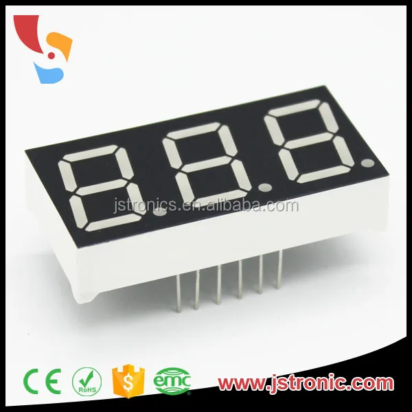 Jstronic Common Anode/cathode Three 0.56 Inch 3 Digit 7 Segment 3 ...