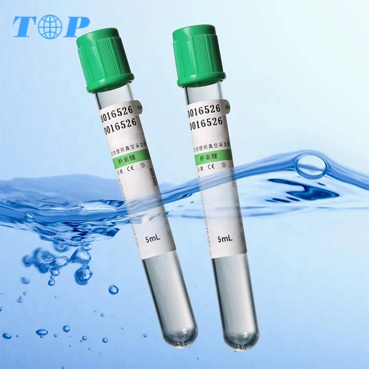 Professional 3 4 5 6 7ml Disposable Blood Collection Sodium Heparin ...