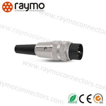 Bayonet Locking M16 Din 5 Pin Circular Plug Socket Connector - Buy Push ...