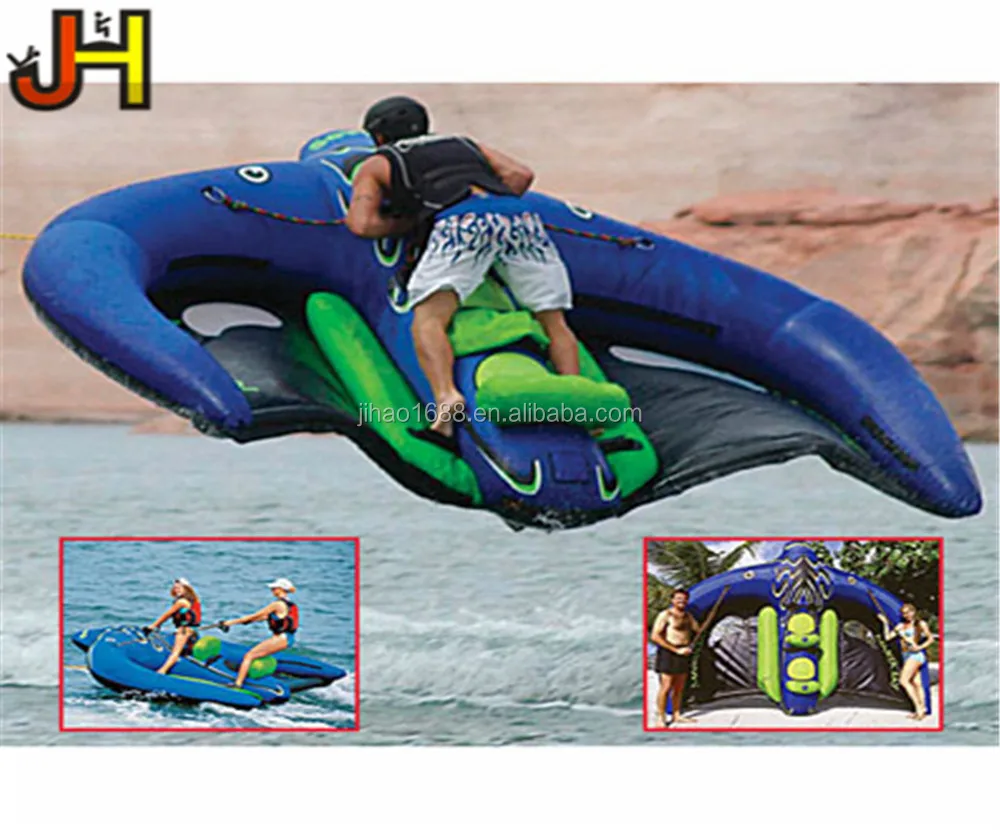 Toward Inflatable Flying Manta Ray Boat for Water Ski Games