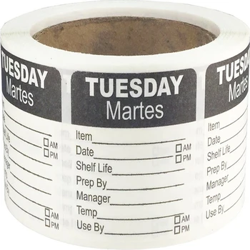 Dissolvable Shelf Life Labels For Food Rotation Use By Food Storage ...