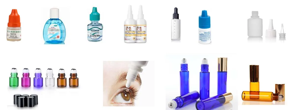 Empty Eye Drops Bottle Filling Capping Machine With Sticker Labeling ...