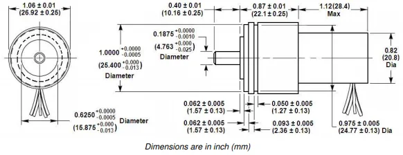 R30D RVDT - Lightweight, DC Operated Position Transducer