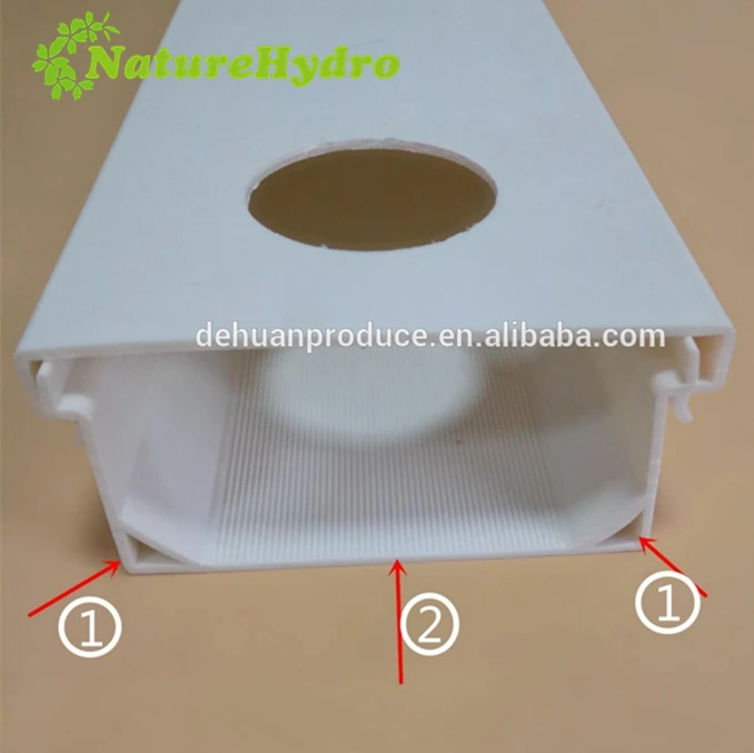 Hydroponics Gully NFT Gutter PVC Channel System Greenhouse