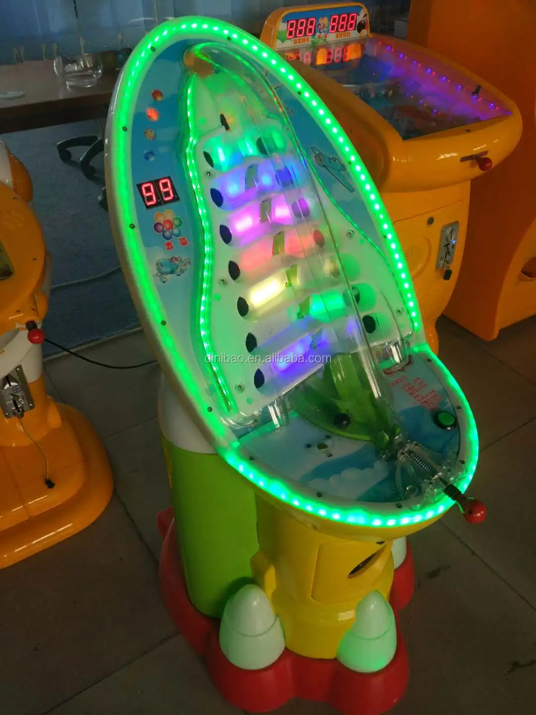 Fun and Educational Coin Operated Pinball Machine for Kids