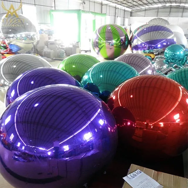 Giant Inflatable Mirror Ball - Disco Balloon with Leds
