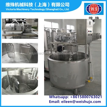 200l-3000l Cheese Vat Stainless Steel Jacketed Tank/mixers - Buy Double ...
