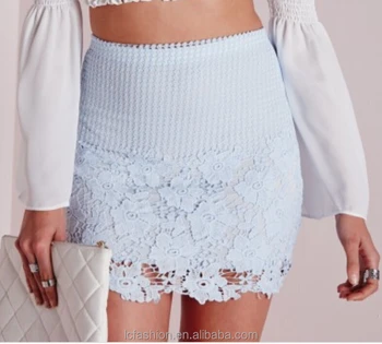 White Lace Short Skirt With Inner Fabric Lancai New Shorts - Buy Short ...