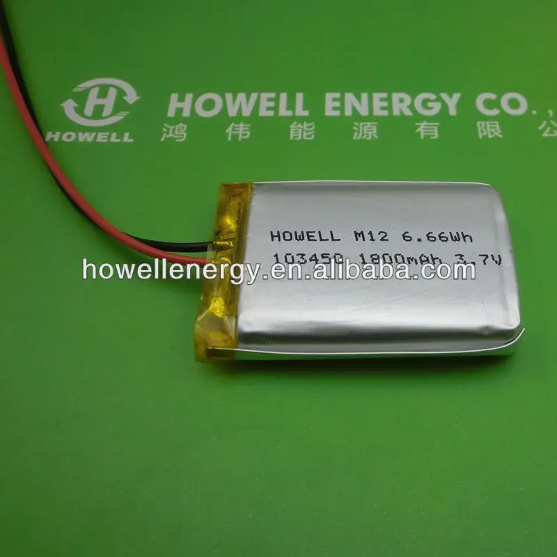 Customized Lipo Battery 3.7V 2000mah - Small Size 7.4wh
