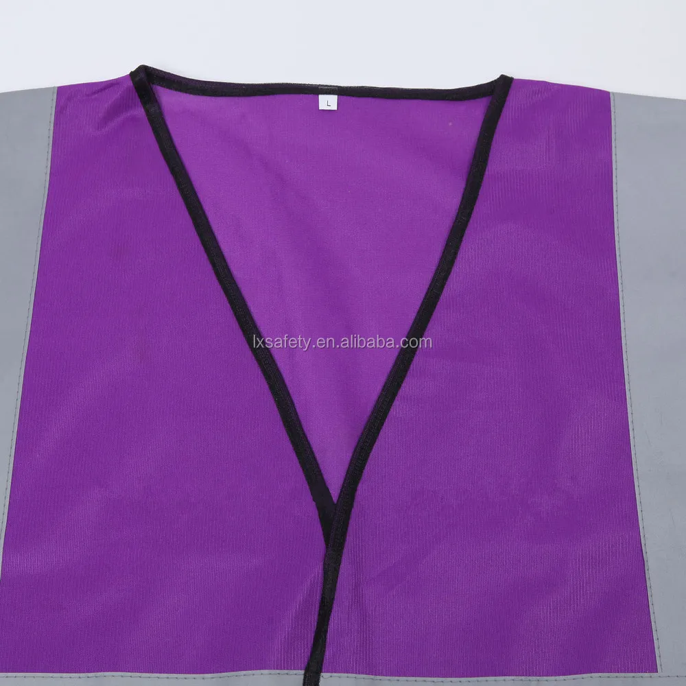 Purple Color Safety Vest,Purple Reflective Vest,High Visibility Vest ...