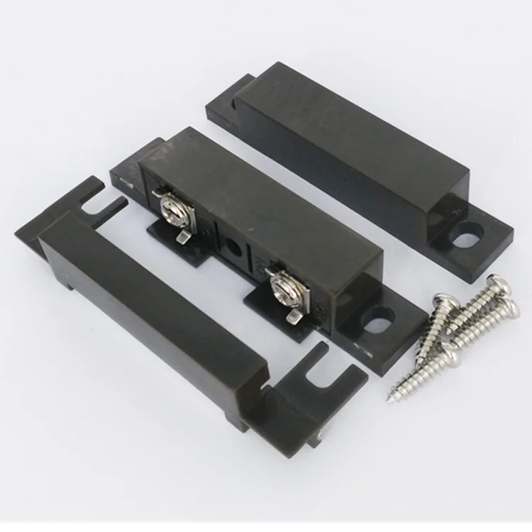 Wired Brown Surface Screw Mounted Wooden Door Magnetic Contact Sensor ...