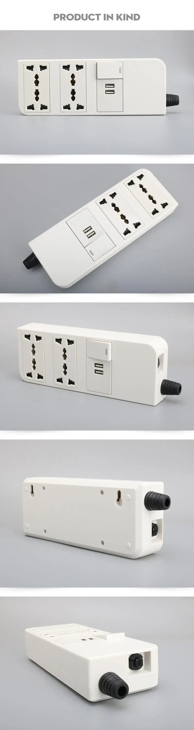 Icombo Multifunction Modular Usb Power Strip With 5v2.4a 2 Usb Ports ...