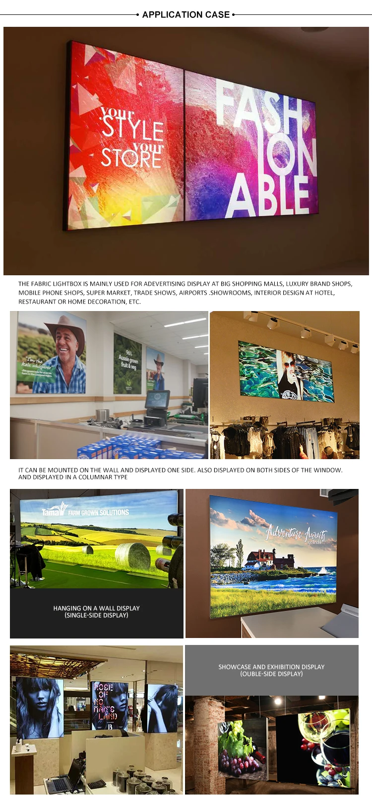 30mm Slim Led Panel Light Textile Acrylic Lgp Backlit Utra Thin Sign ...