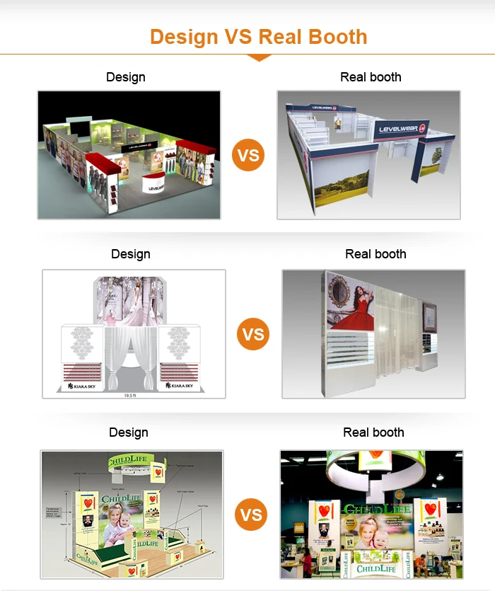 Standard Modular Exhibition System Booth Design - Big Size Trade Show ...