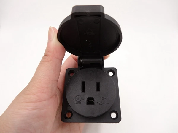 Professional Super Tough Nylon Us Waterproof Socket/nema 5-15 ...