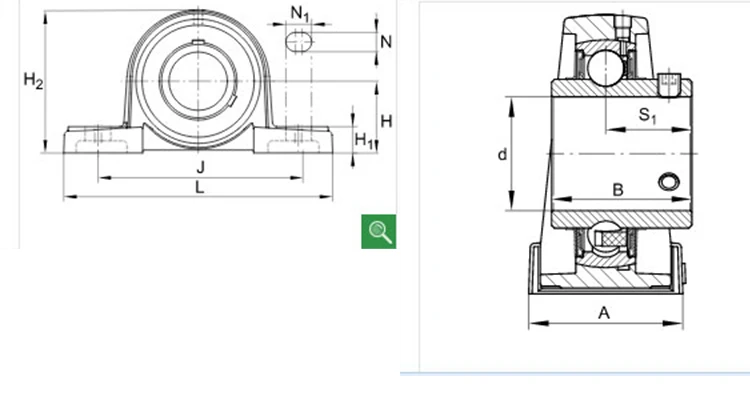 High Precision Pillow Block Bearing UCP213 Housing P213