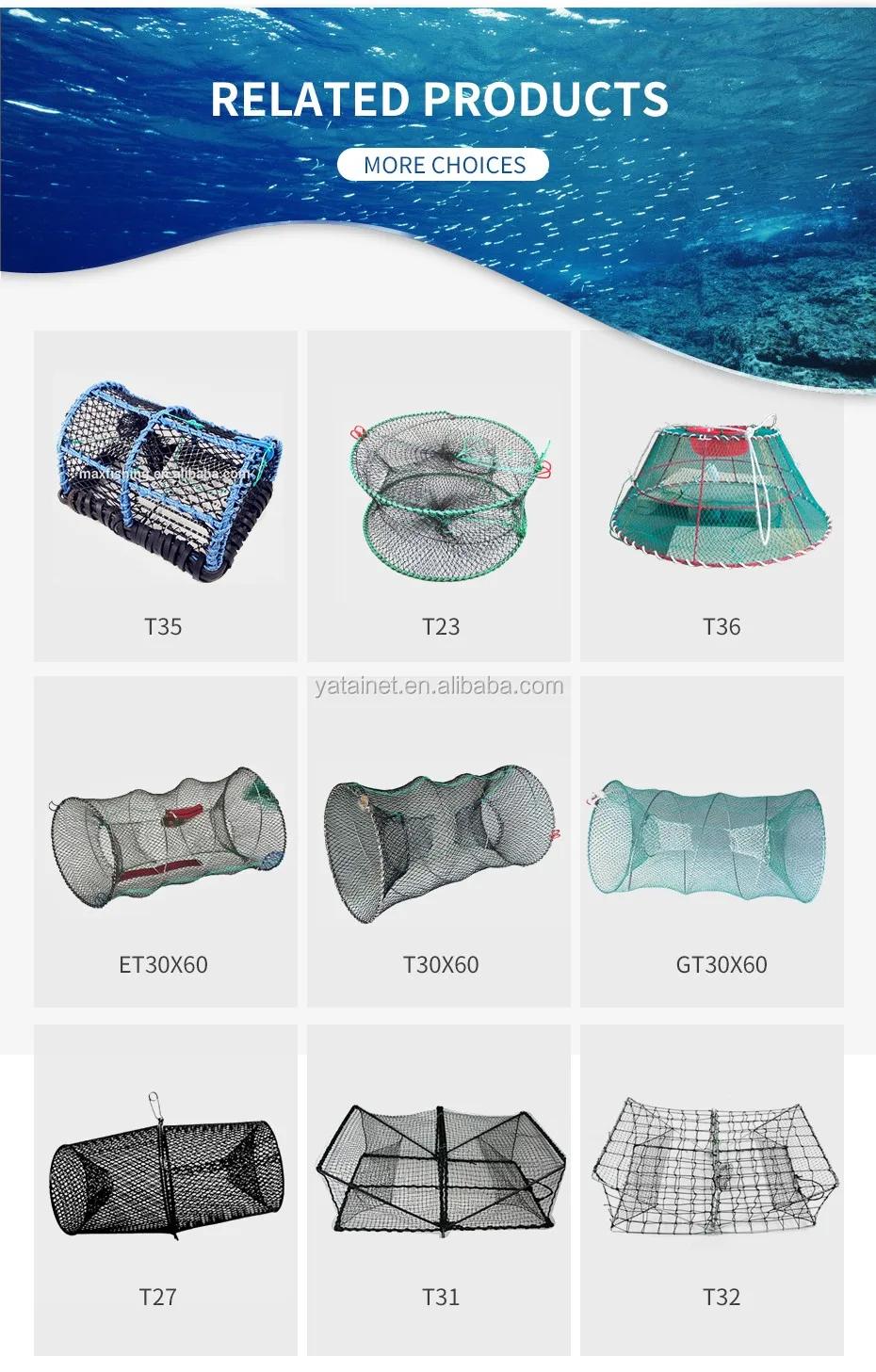 High Quality Nylon Crab Fishing Net for Eel Trap Crab Cage| Alibaba.com