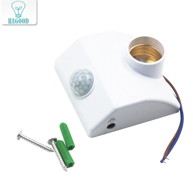 E27 PIR Infrared Motion Sensor LED Light Lamp Holder Base