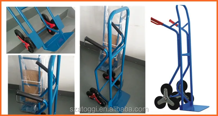 6 Wheels Steel Stair Climbing Hand Trolley - 150KG Capacity