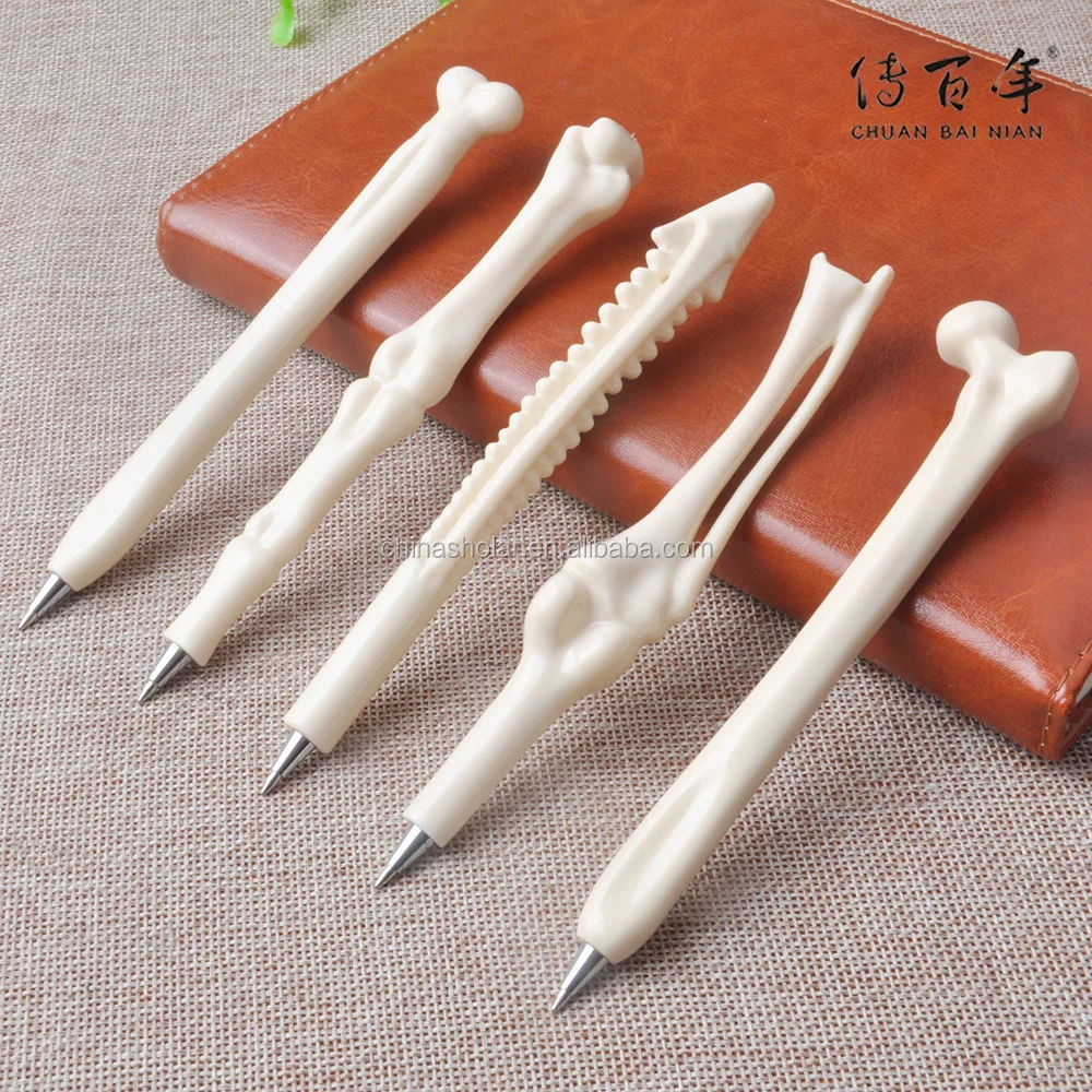 Novelty Design Plastic Skeleton Bone Shaped Pen With Custom Logo - Buy ...