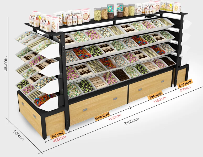 New Shelf Stacking Racks \& Shelves Display Snacks Of Supermarket ...